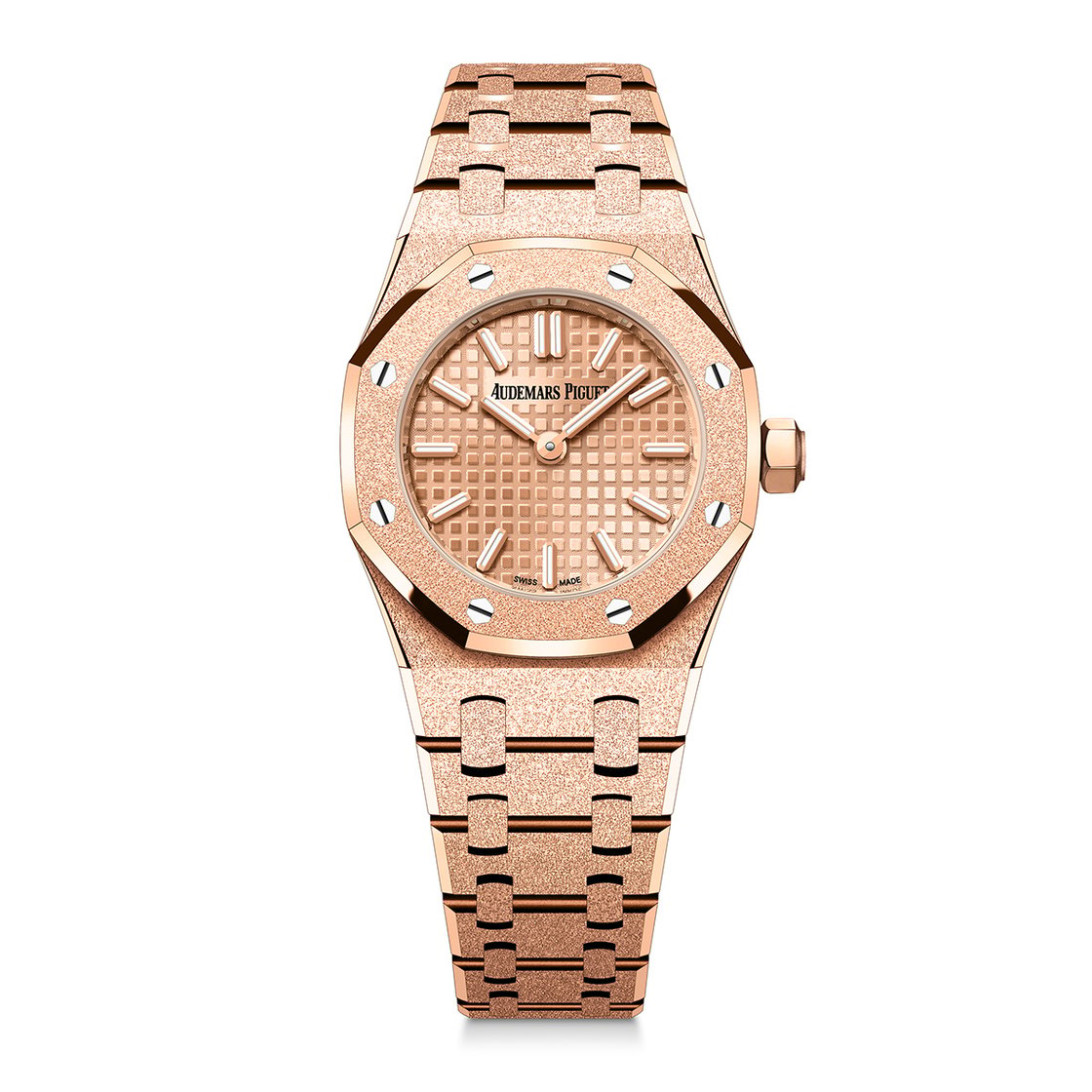 Glanzvoll: Audemars Piguet enthüllt Royal Oak Mini in Frosted Gold ...