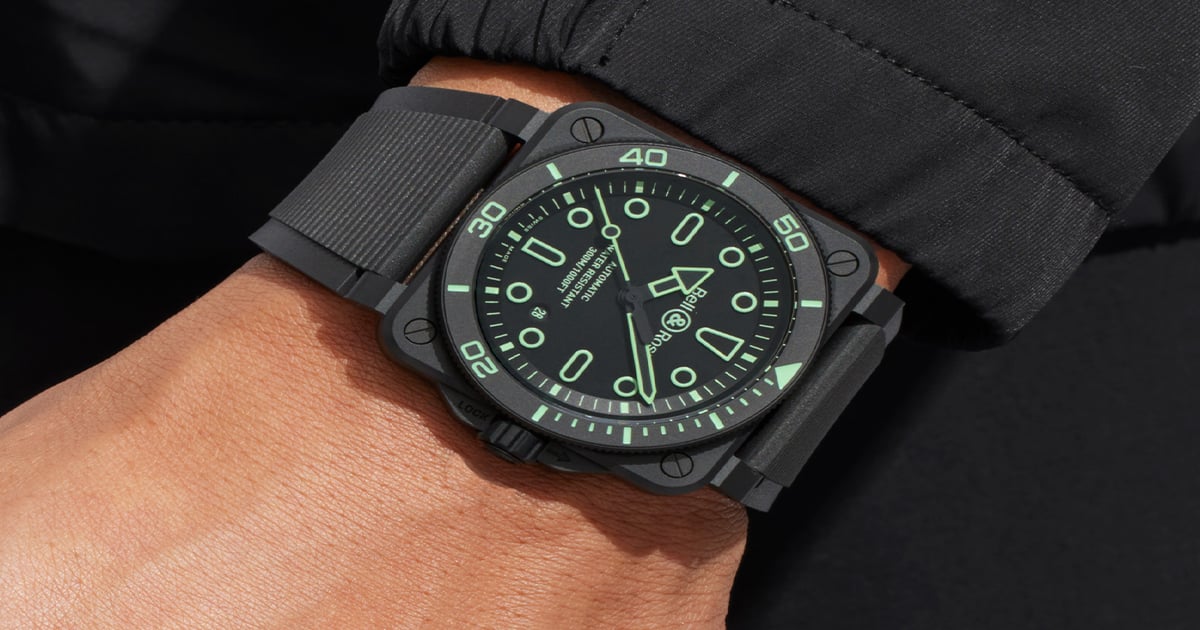 Monochrome Taucheruhr: Bell & Ross – BR-03 Diver Lum Outline | WatchTime