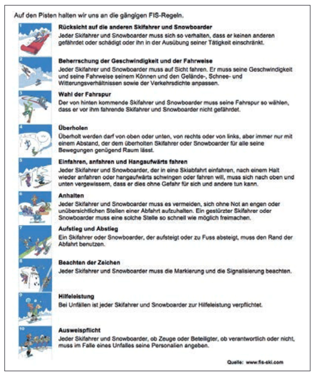 Schuld bei Unfällen auf der Piste | SKIMAGAZIN