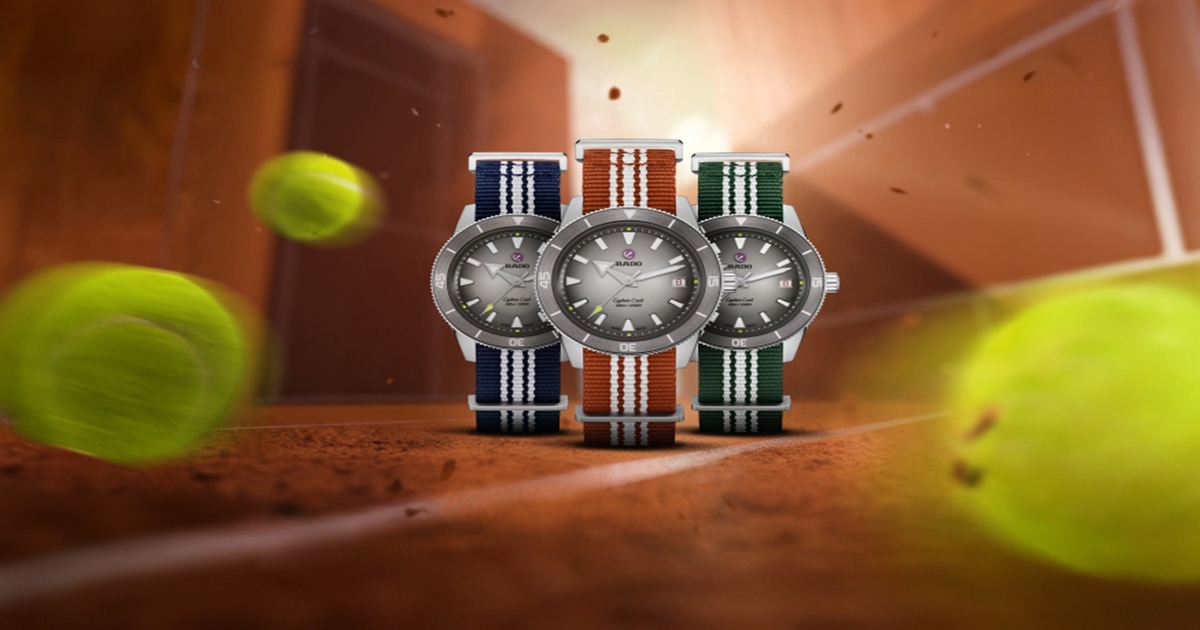 Bereit zum Aufschlag: Rado Captain Cook x Tennis Limited Edition ...