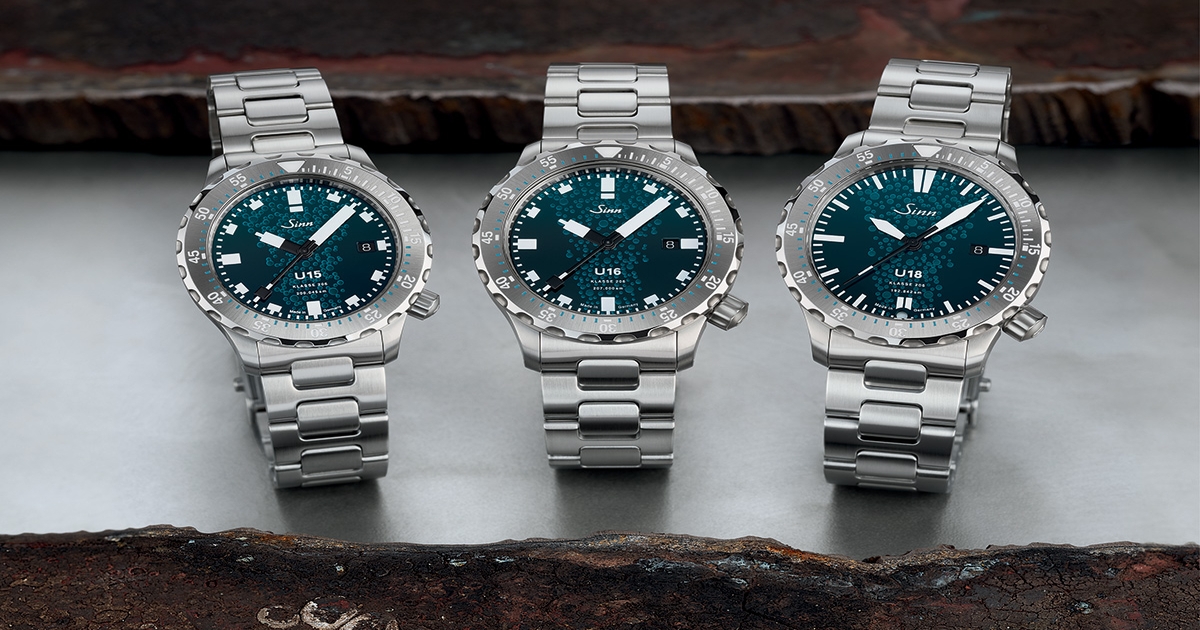 Sinn U15, U16, U18 feiern 20 Jahre Taucheruhren aus U-Boot-Stahl | WatchTime