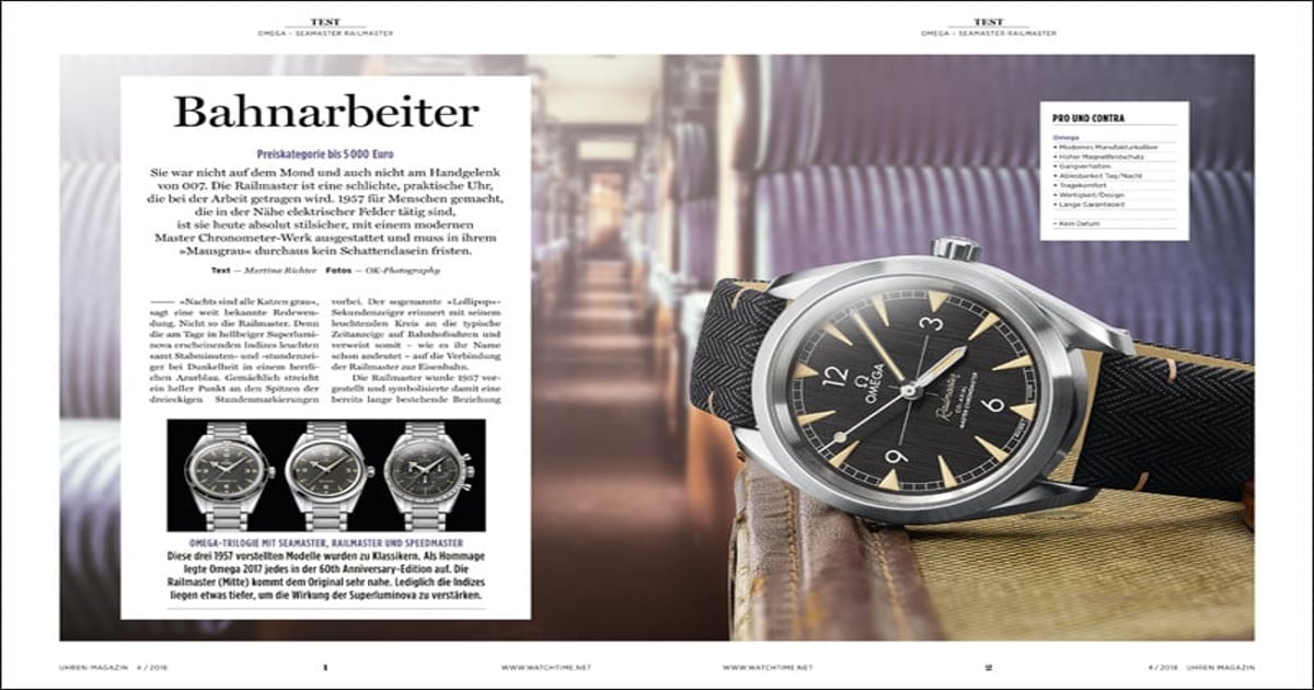Download: Omega Seamaster Railmaster im Test | WatchTime