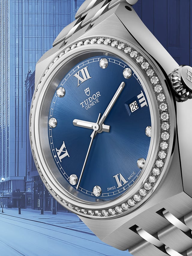 Tudor Expands Royal Collection with Diamond-Set Blue Dial Model | WatchTime