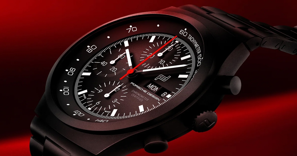 Porsche Design: Der Chronograph 1 All Black Numbered Edition 2024 ...