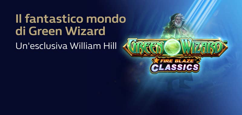 Casino Online - Bonus: 20€ + 200 FS - William Hill Italia