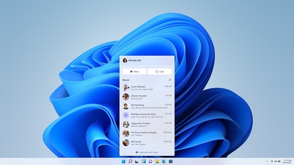 Microsoft Teams Will Be Native in Windows 11 Operating System