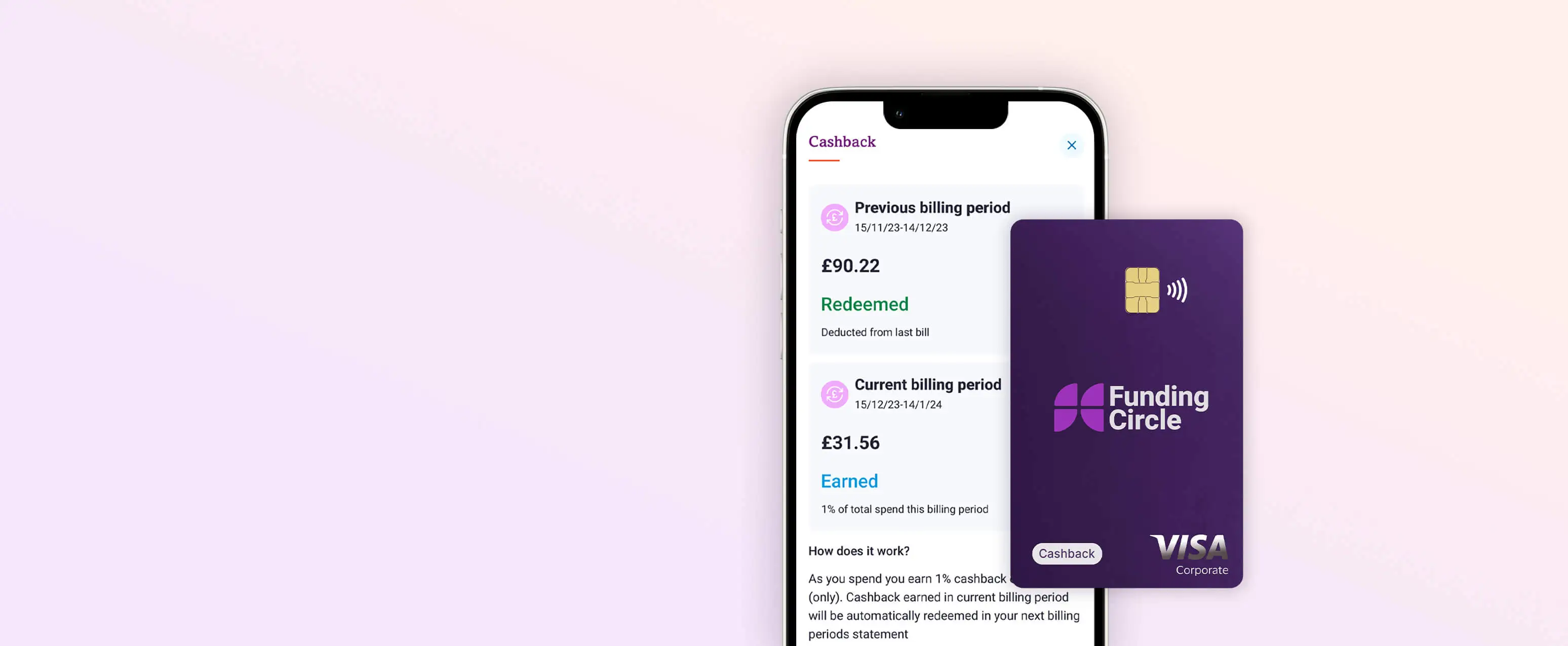 Earn 1% cashback on your business spending | Funding Circle