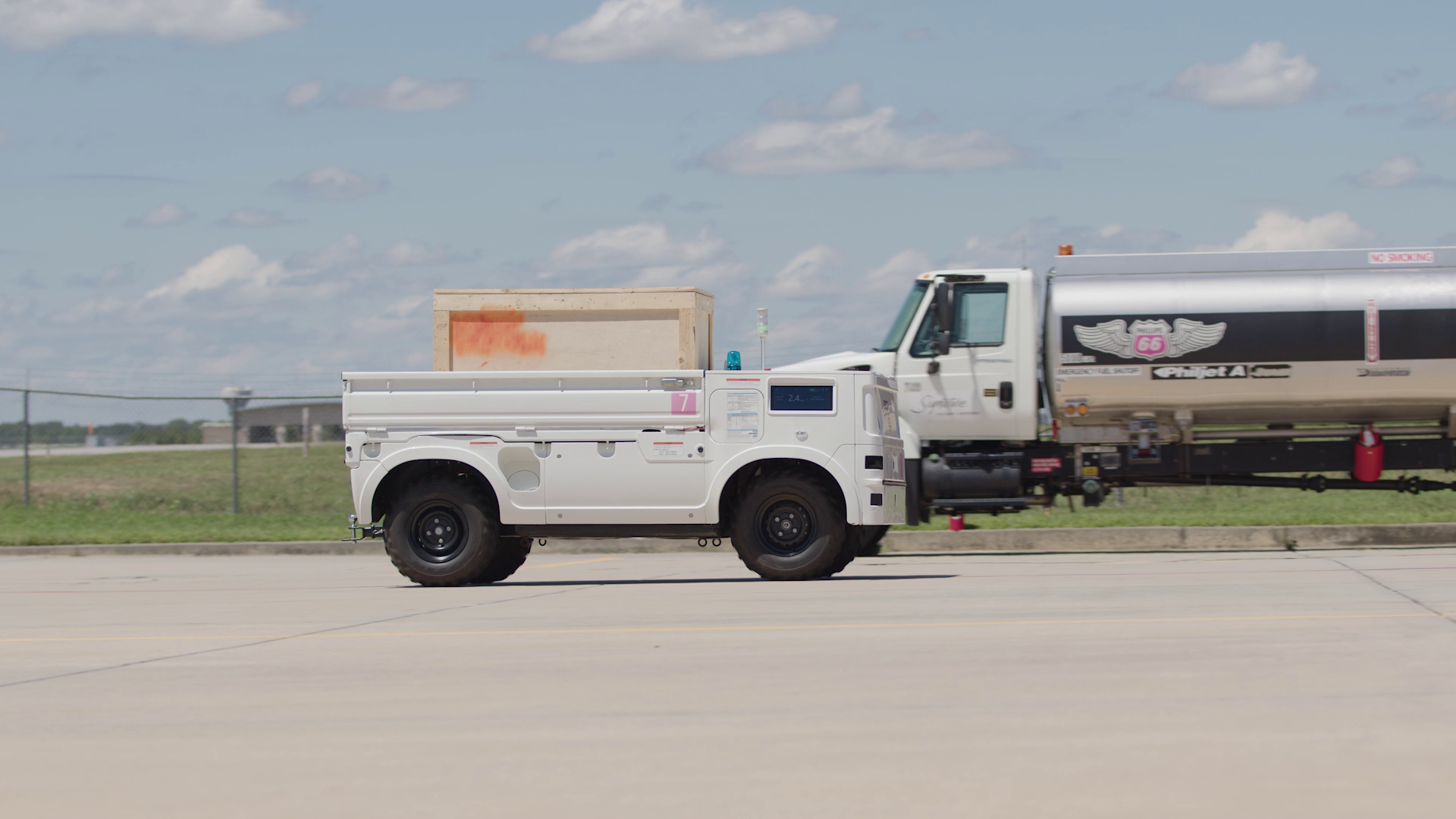 Honda Autonomous Work Vehicle Being Airport Tested
