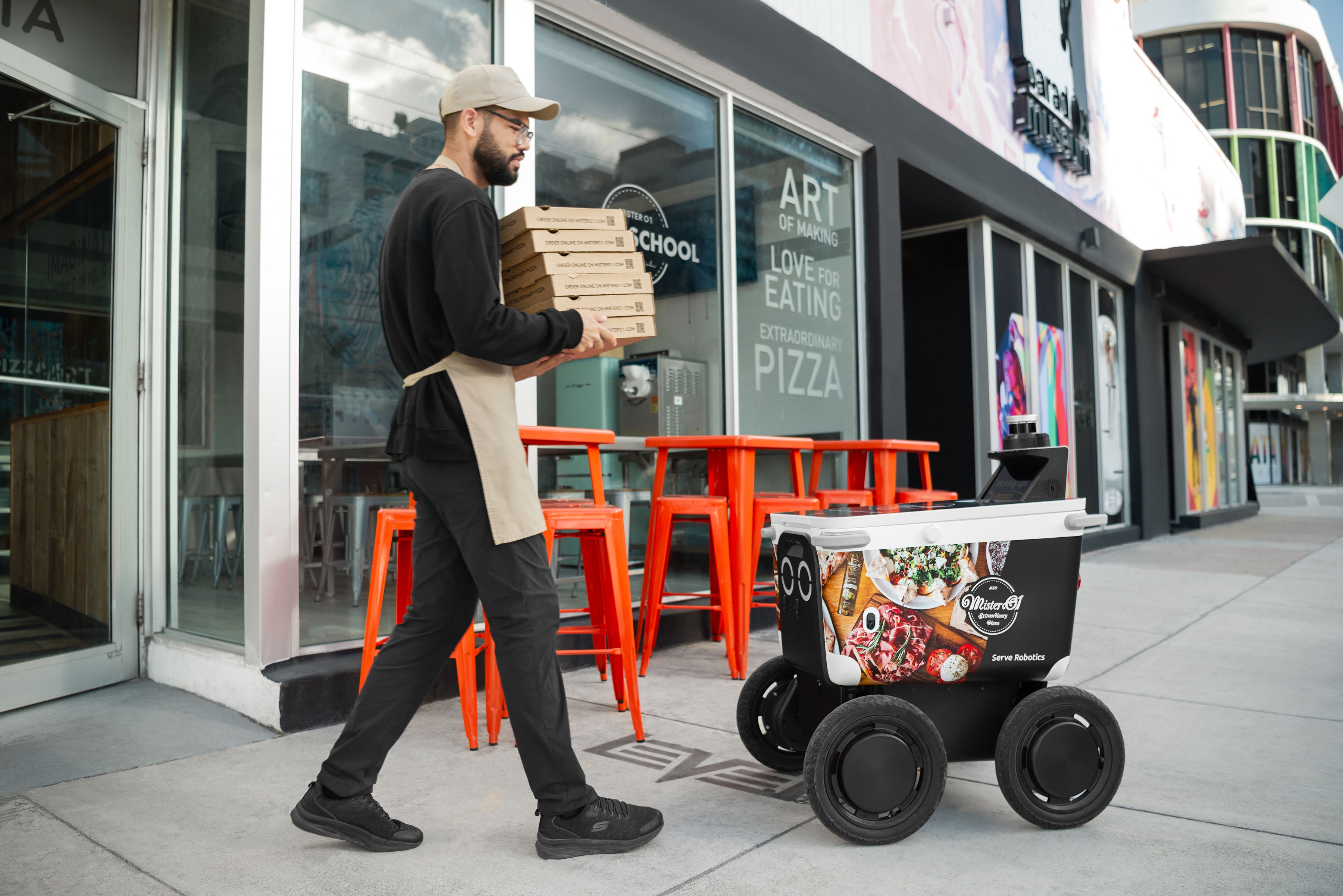 Serve Robotics Self-Driving Delivery Robots Now Available in Miami Beach