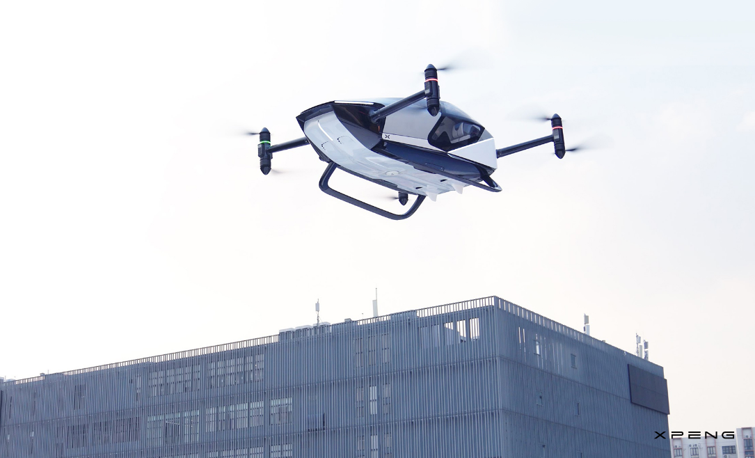 Flying Car Flies Across River in China
