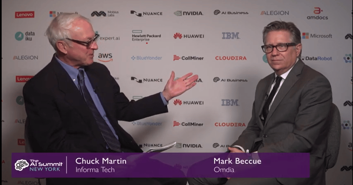 AI Summit New York: Omdia’s Mark Beccue on bigger companies embracing ...