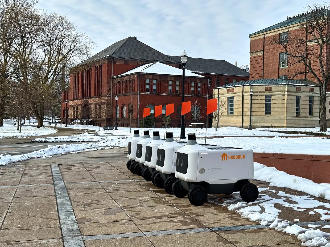 AVRide, Grubhub Launch Robot Delivery Service at Colleges