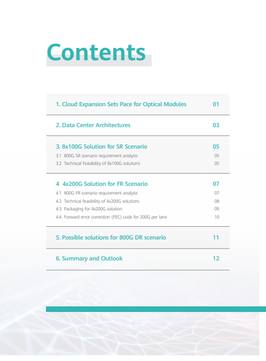 800G Pluggable MSA Work Group Releases the 800G White Paper