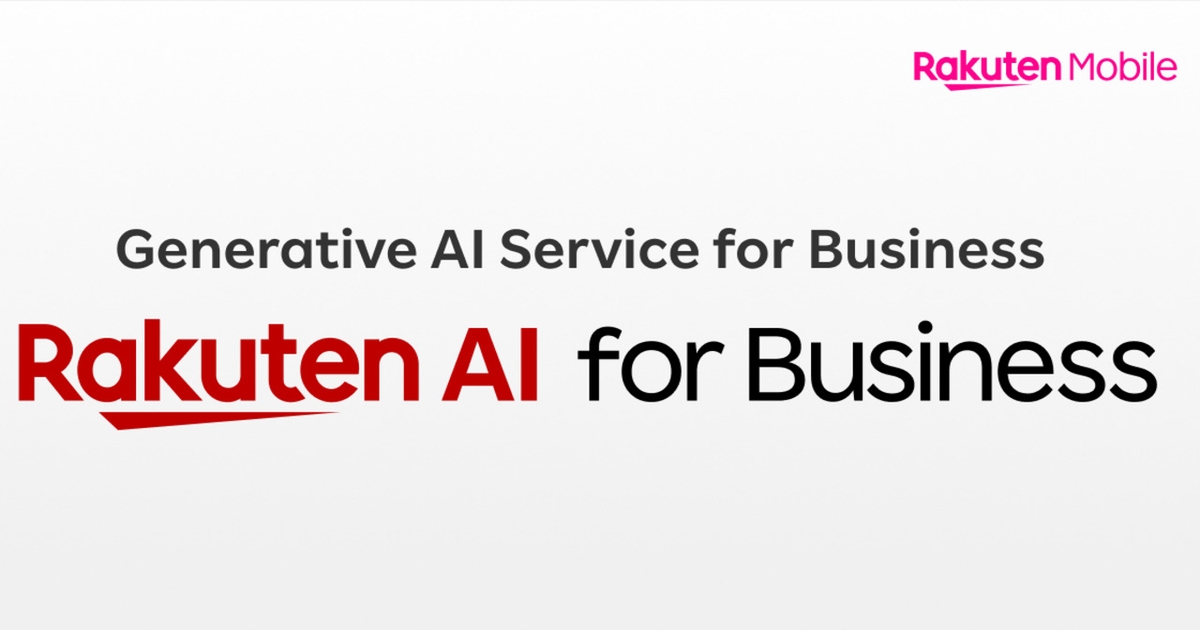 Rakuten launches Japanese focused GenAI service