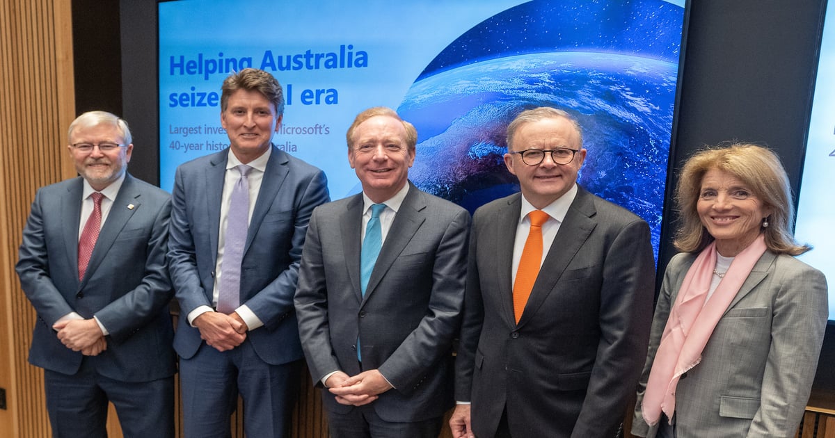 Microsoft pledges A$5 billion for Australian AI and cloud market