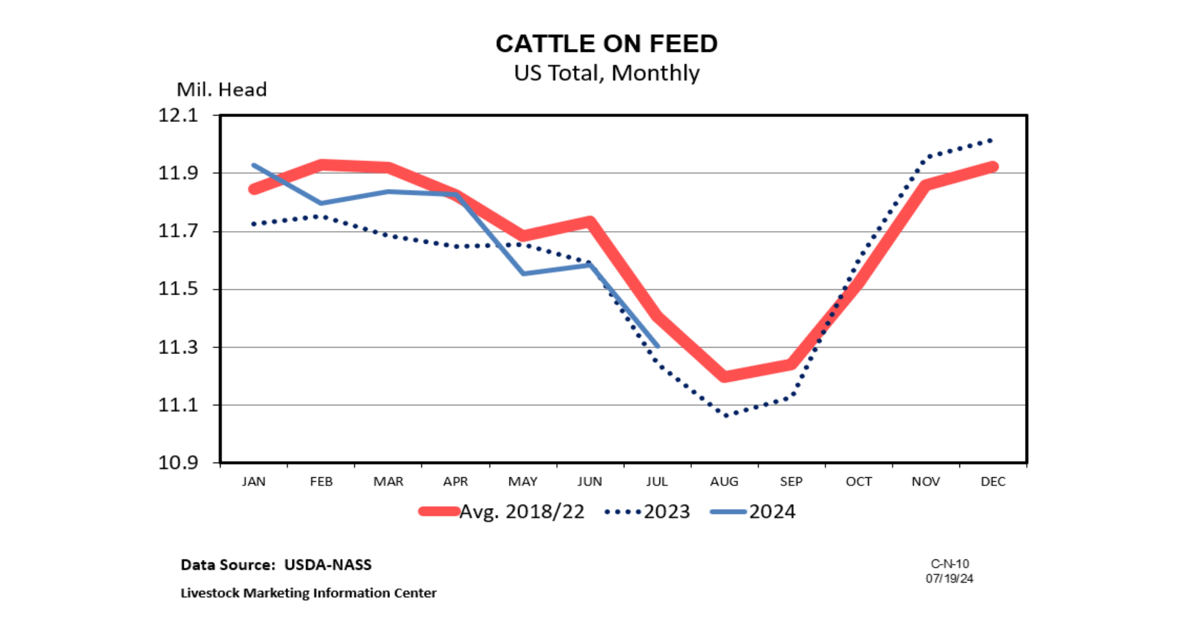 Growing on-feed inventory, lower placements and no sign of heifer retention