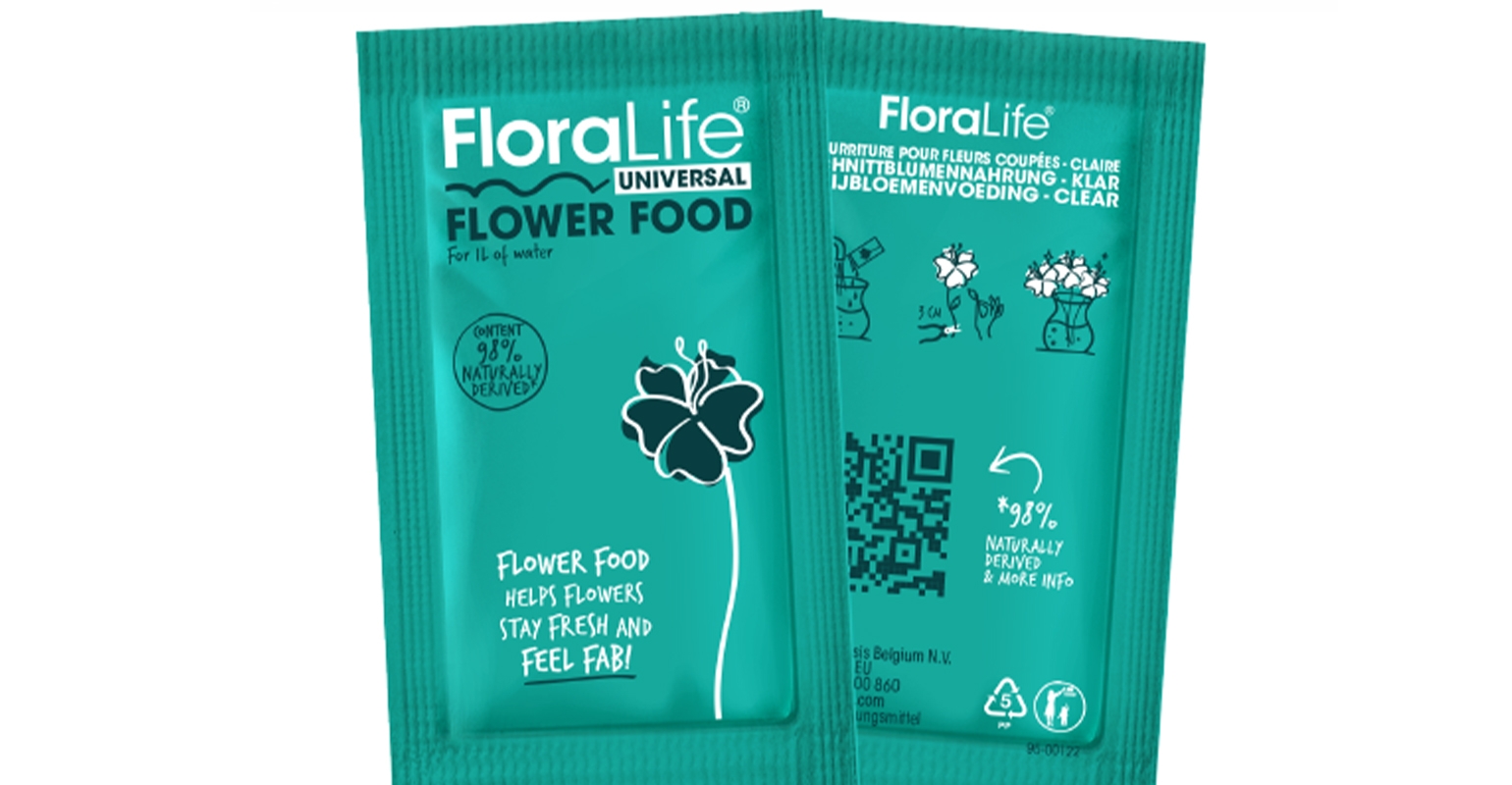 FloraLife Introduces Fully Recyclable Plastic Flower Food Packets