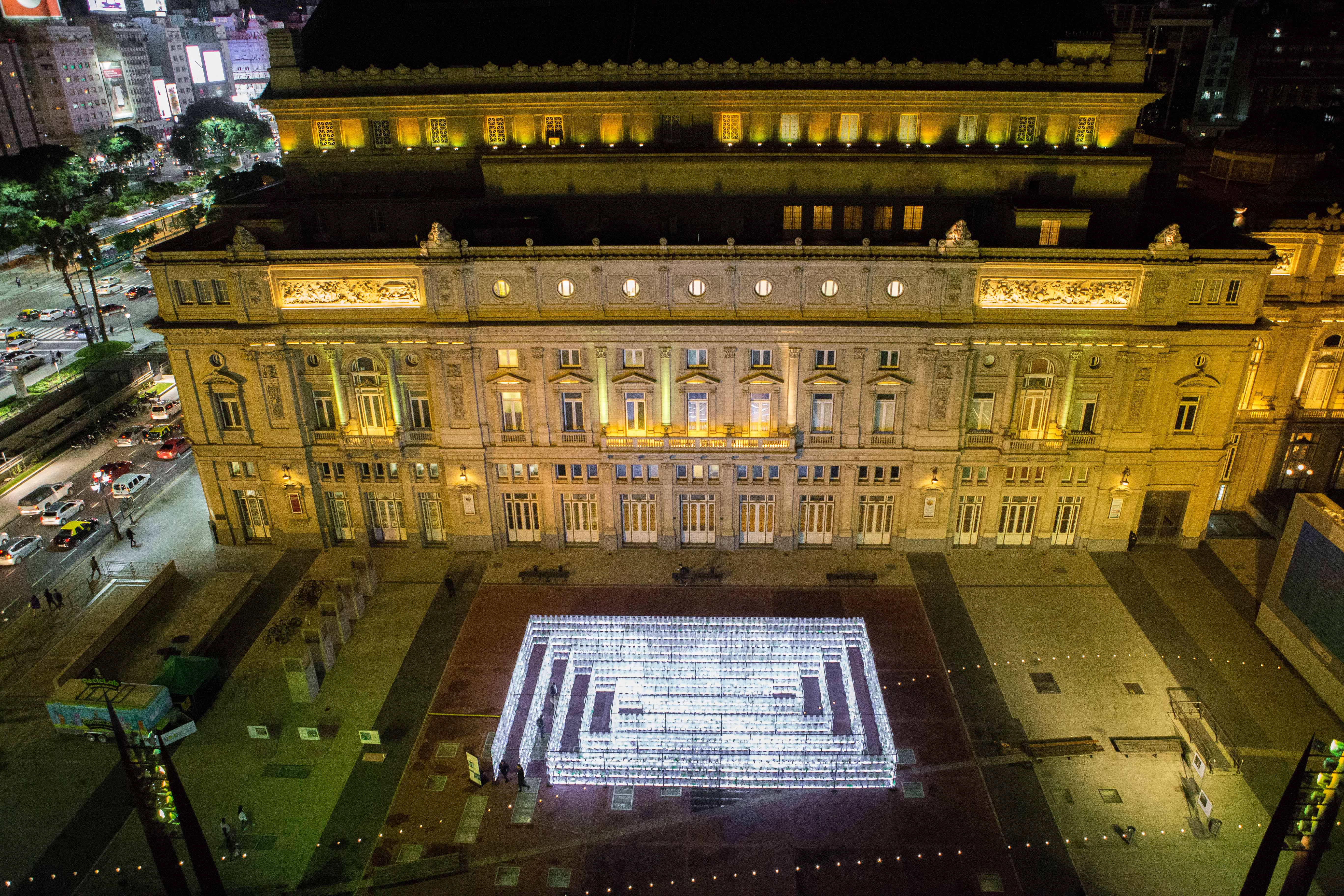 Labyrinth Made from Plastic Waste Promotes Waste Reduction