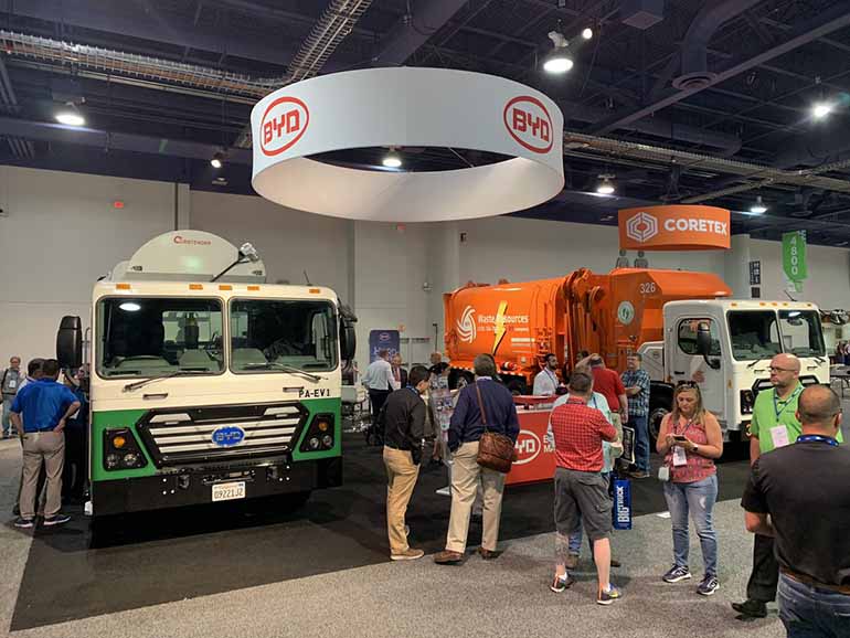 Amrep, BYD Build Electric Refuse Truck in Residential Service