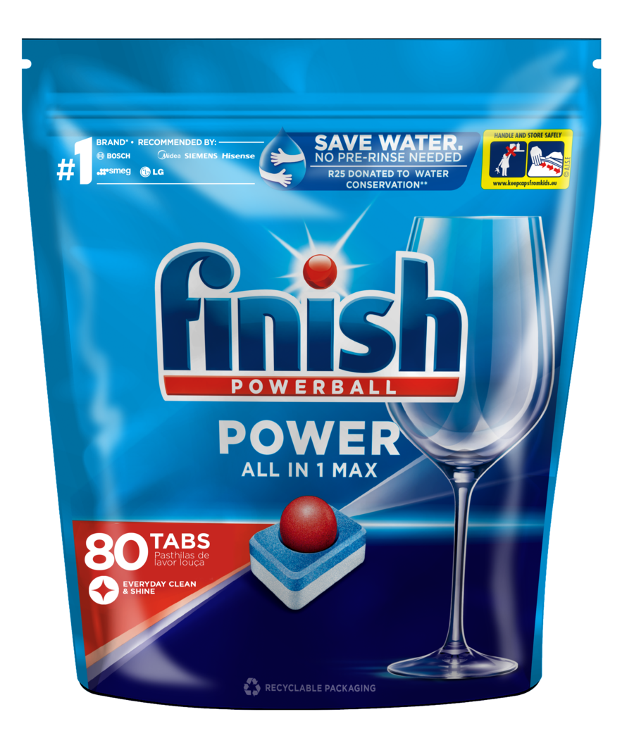 Finish All-In-1 Max Dishwasher Tablets 80 Regular | Finish® SA