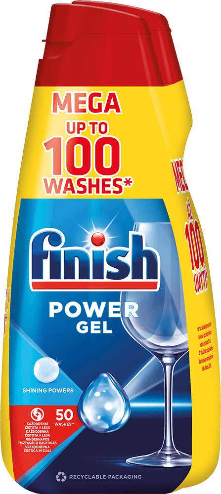 Finish® Power Gépi Mosogató Gél 2x1000 ml Regular | Finish® HU