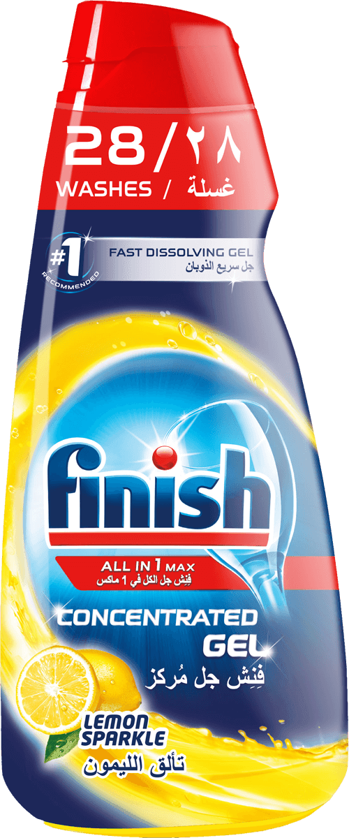 Finish® All In 1 Max Shine & Protect Gel 650ml Lemon | Finish AE