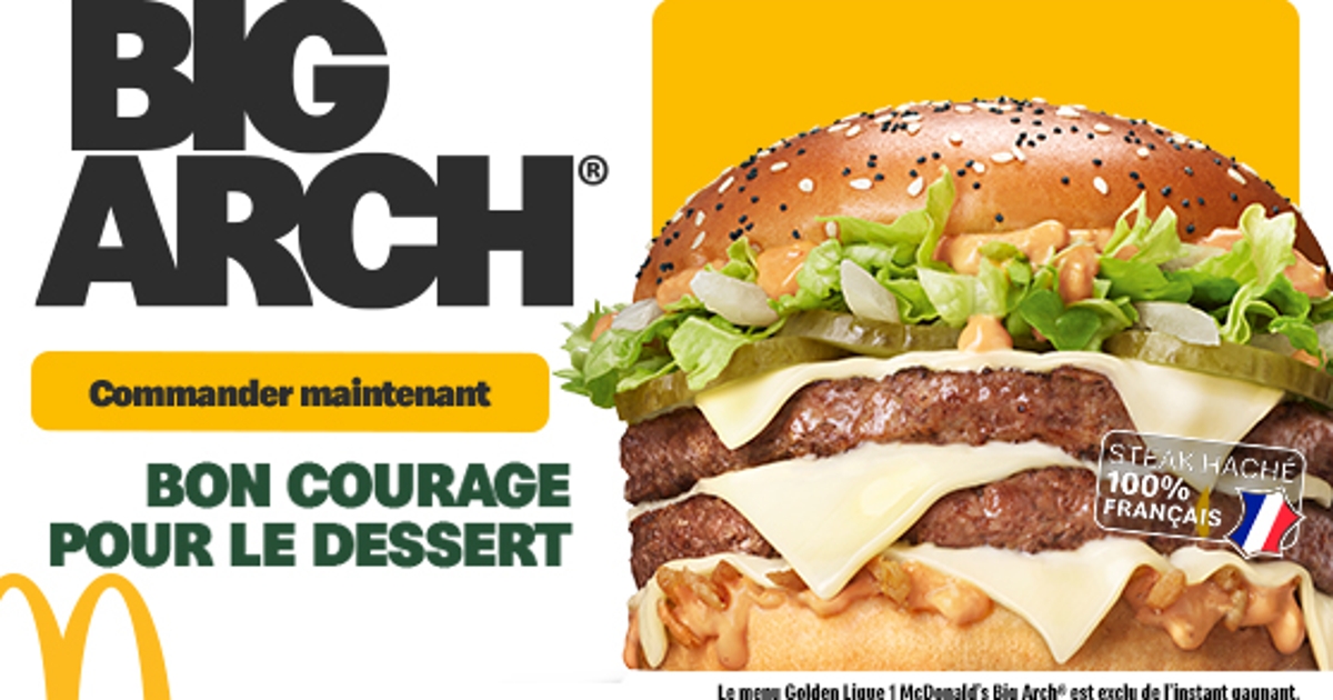 McDonald's France dévoile son tout nouveau sandwich « Big Arch®