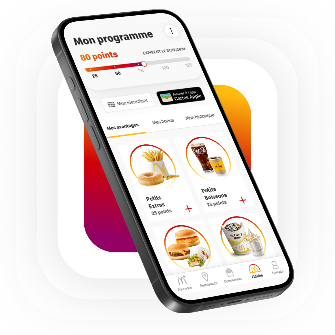 Application Mcdo+ | McDonald's France