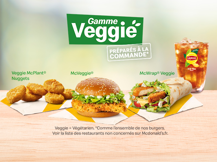 McDonald's France élargit sa gamme Veggie avec deux nouvelles recettes