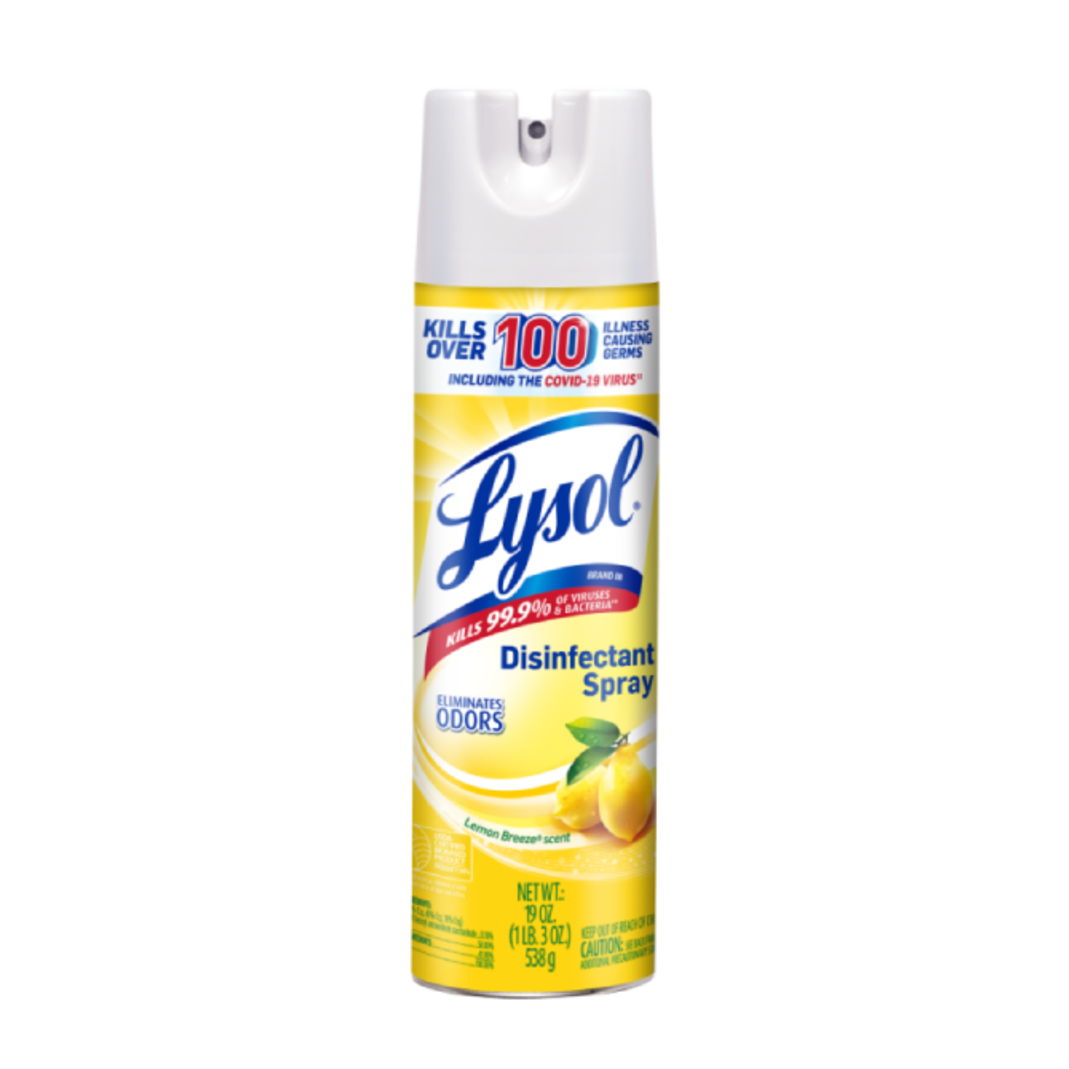 LYSOL® Disinfectant Spray - Lemon Breeze 19oz | Lysol US