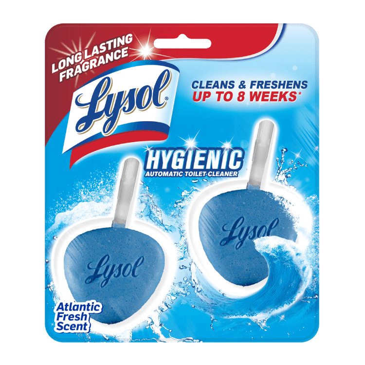 Automatic Toilet Bowl Cleaner Hygienic Atlantic Fresh 2ct | Lysol US