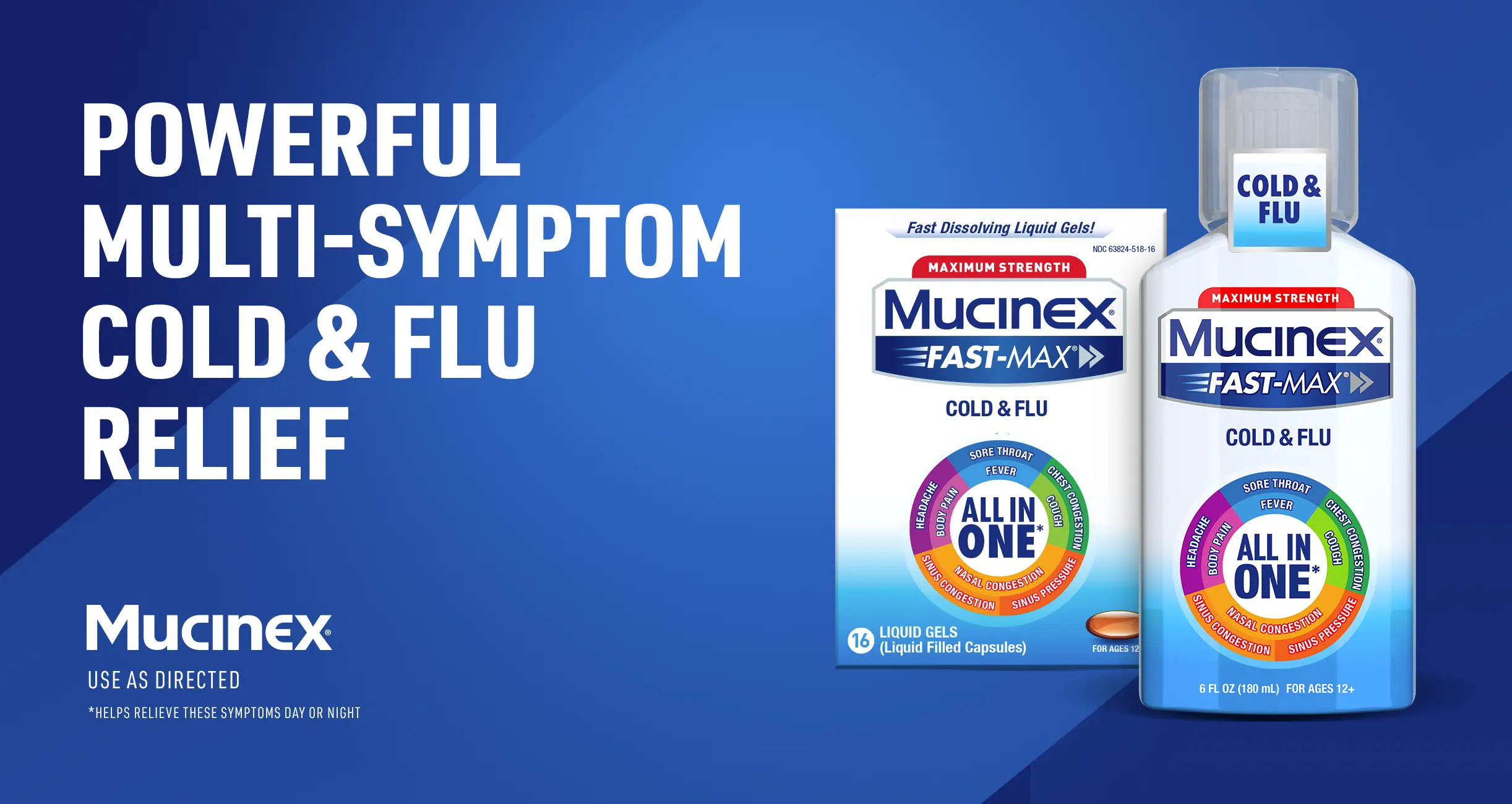 Cold, Flu & Sinus Relief for 12 Hour | Mucinex USA