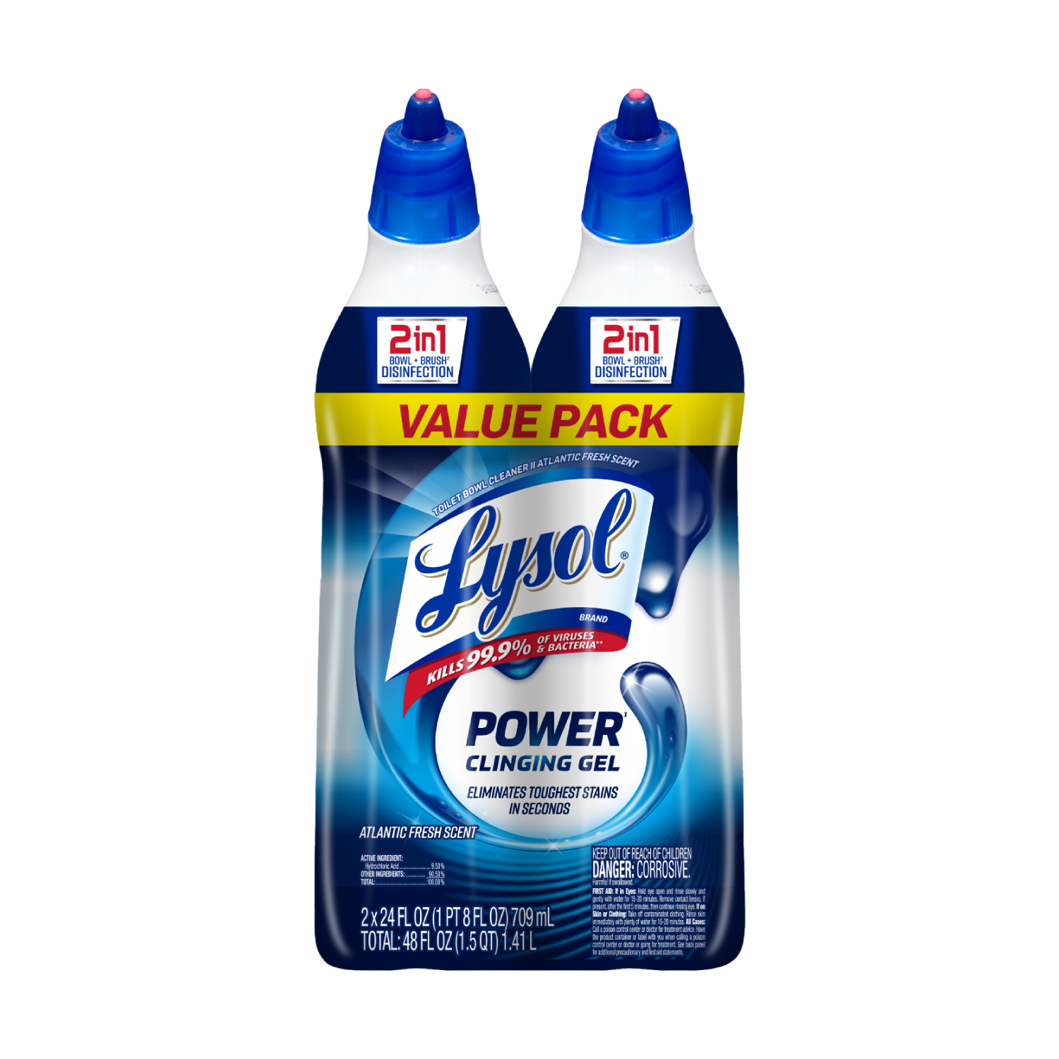 LYSOL® Toilet Bowl Cleaner - Power Twin Pack | Lysol US
