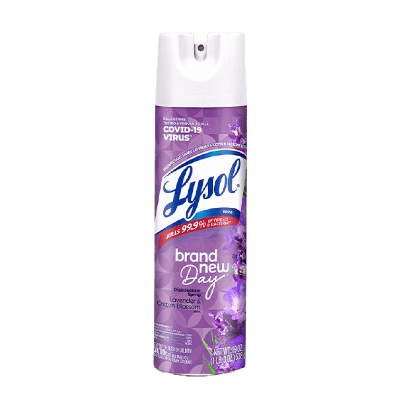 Disinfectant Spray Lavender & Cotton Blossom 19oz | Lysol US