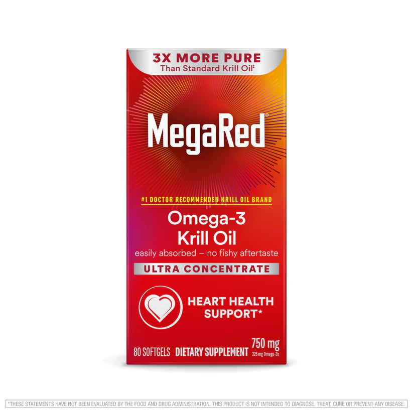 MegaRed Omega-3 Krill Oil 750mg 80ct | Heart Health – Schiff Vitamins ...