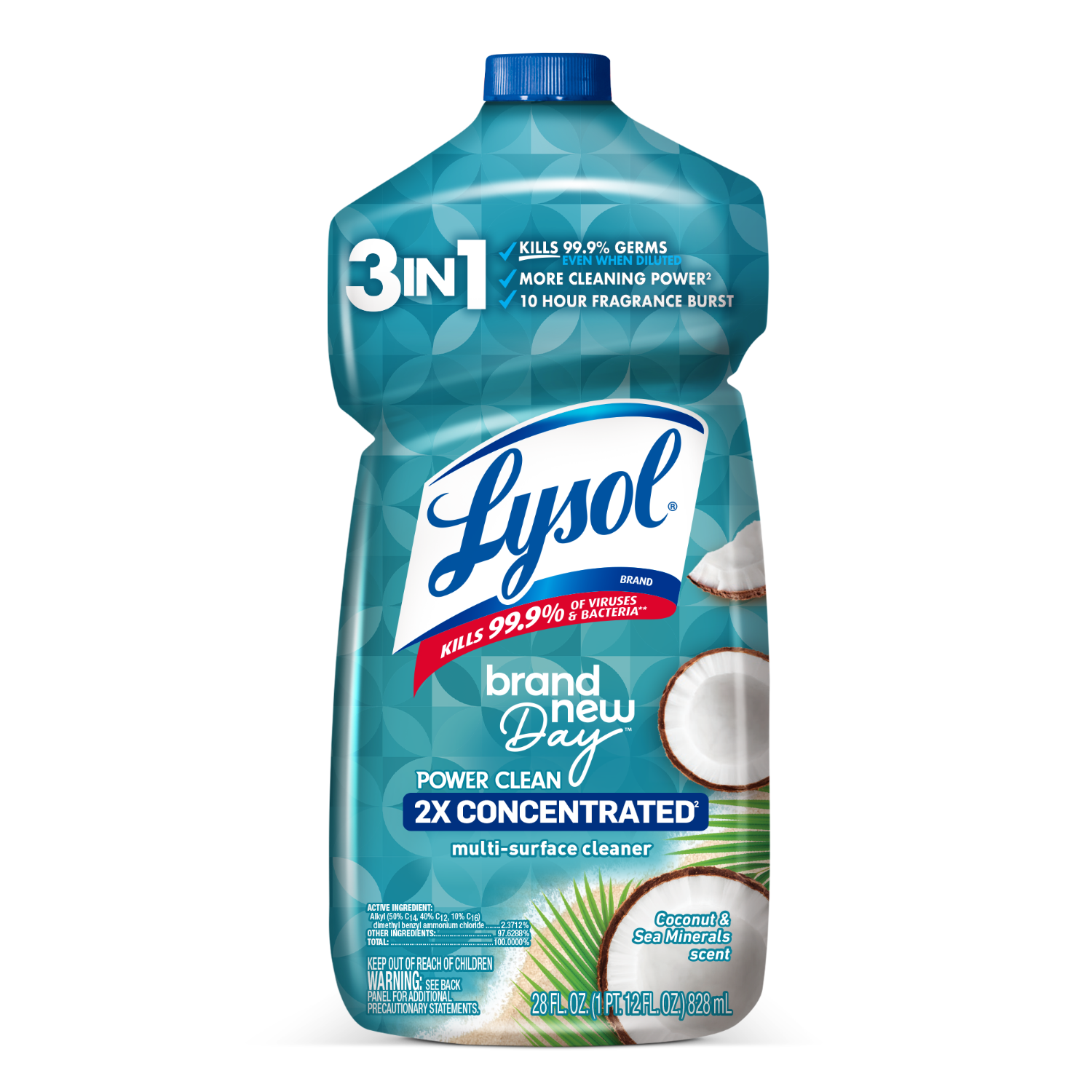 Multi-Surface Cleaner 2X Concentrated Coconut & Sea Minerals 28 oz ...