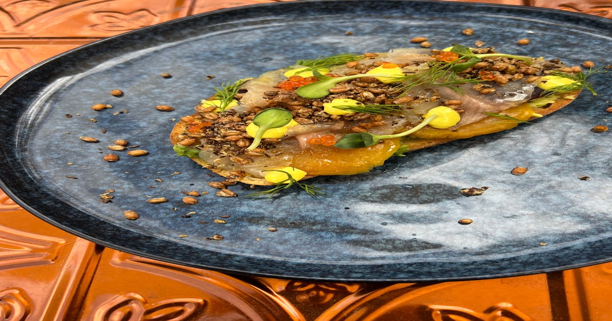 Citrus and Star Anise Cured Trout Gravlax