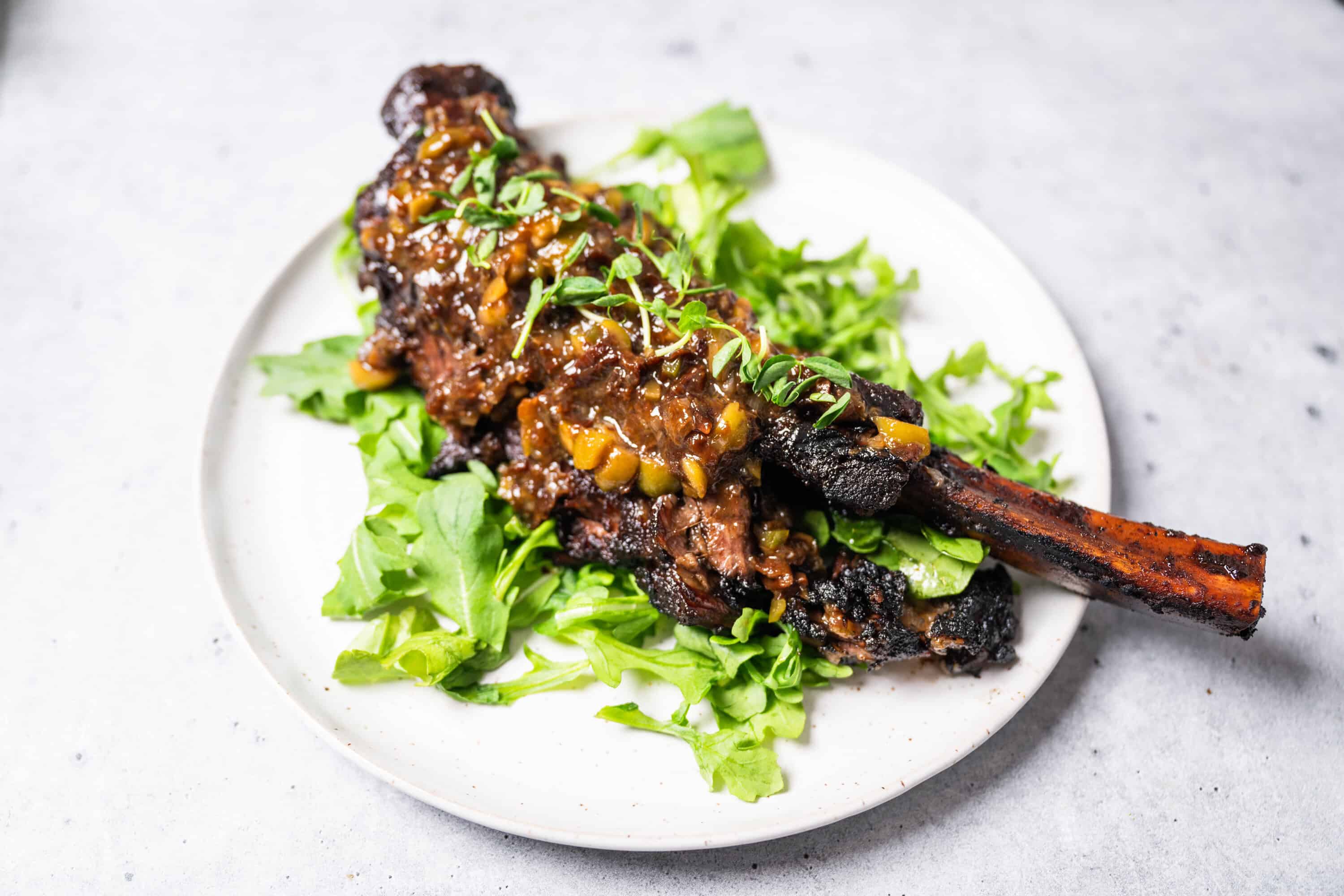 Sticky Beef Ribs on the Grill