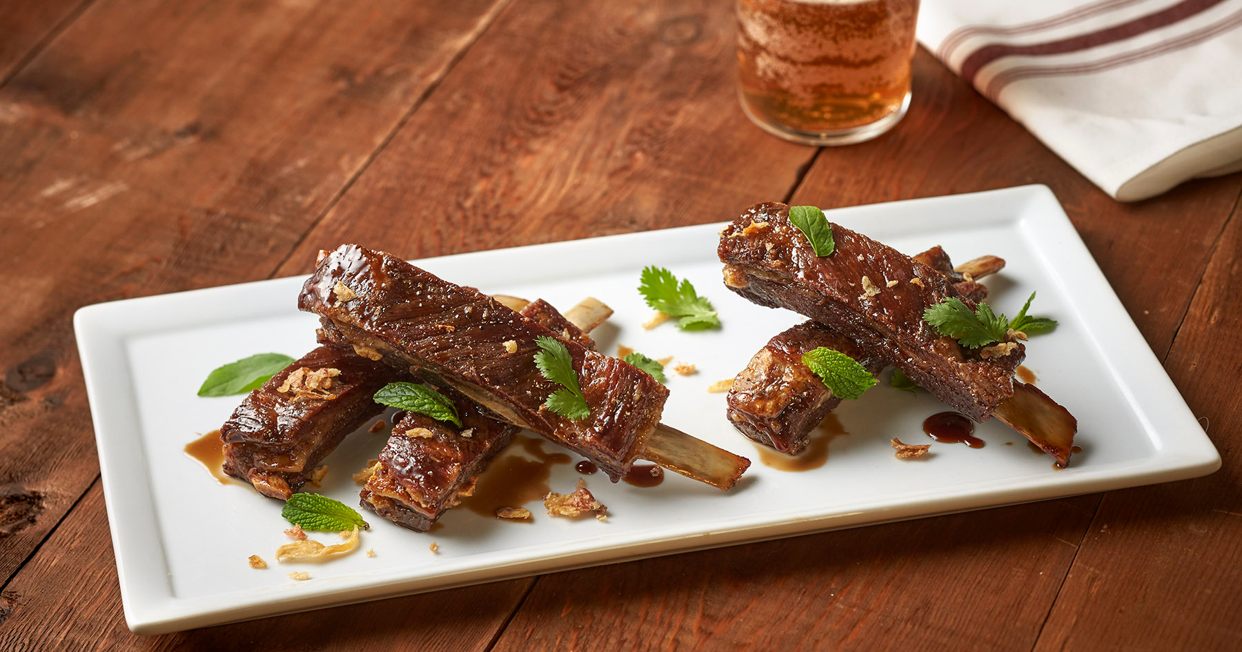 Crispy Lamb Ribs with Moxie Glaze