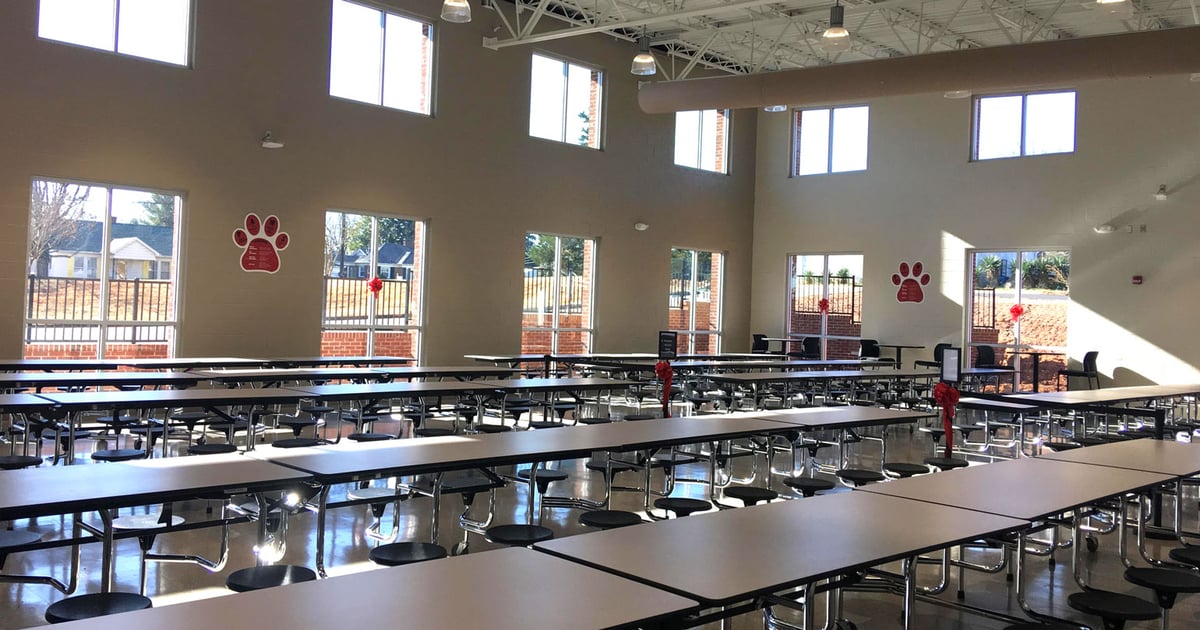 New elementary school cafeteria debuts with holiday feast