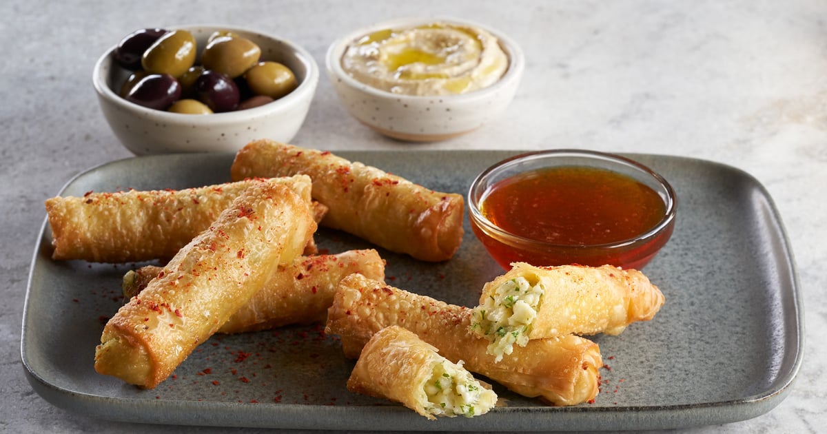 Cheese Cigars with Spiced Honey