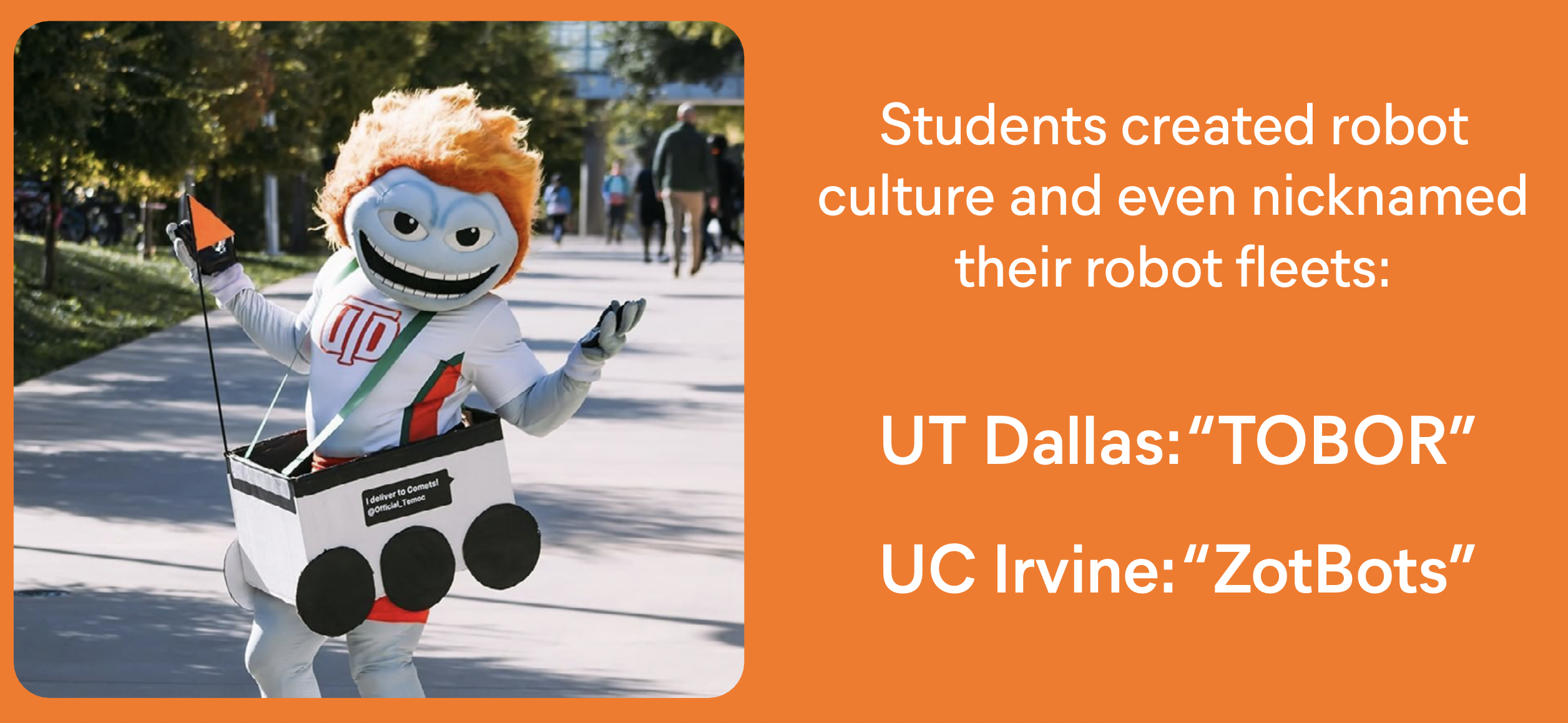 Are robots the most popular “students” on campus?