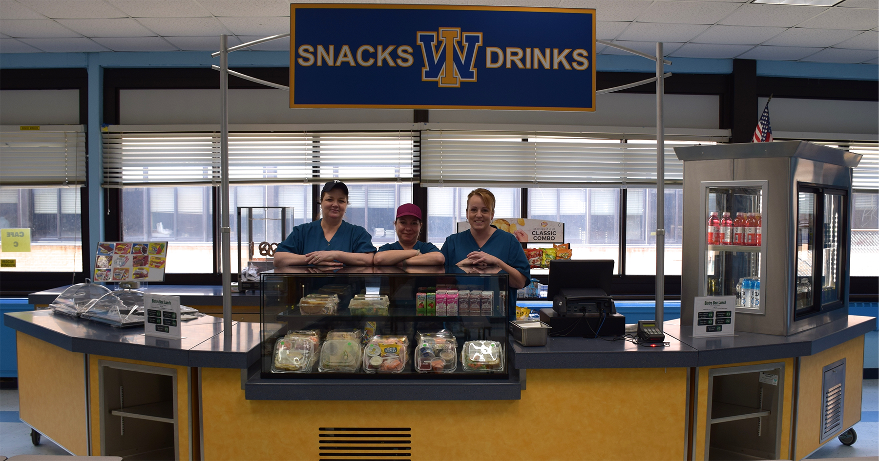 Take a look at a high school’s modern cafe for seniors