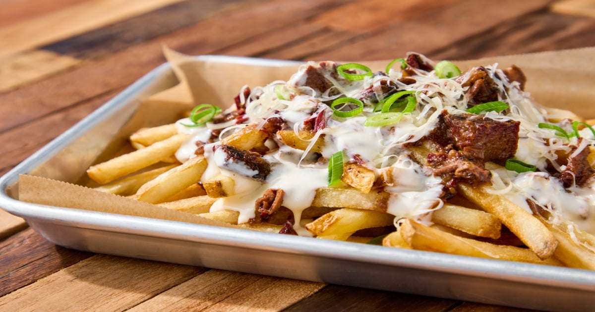 White Cheddar Brisket Beer Garden Poutine