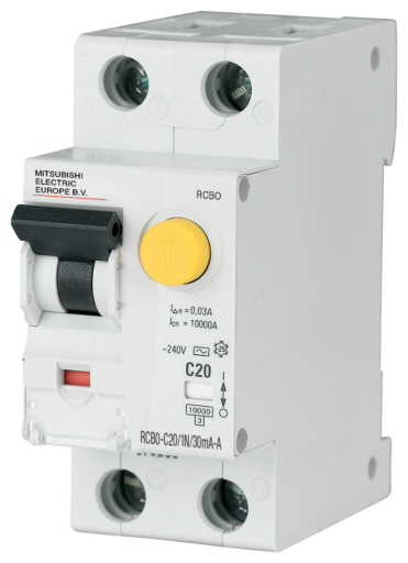 RCBO-C16/1N/30mA-A - Mitsubishi Electric Factory Automation - EMEA