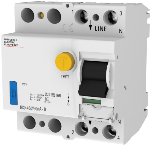 RCD-25/2/30mA - B - Mitsubishi Electric Factory Automation - Sweden