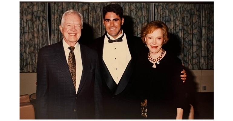 Rosalynn Carter was godmother for Sovereign of the Seas in 1988