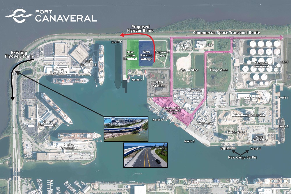 Map Of Cape Canaveral Port
