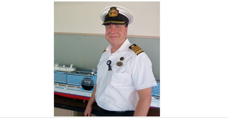 On the new Sun Princess, a view from the bridge with Capt. Street