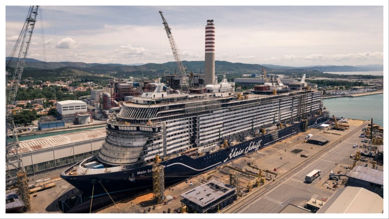 Fincantieri launches TUI Cruises' Mein Schiff Flow